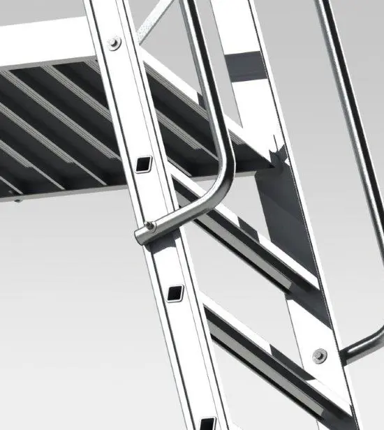 Roof bridge ladder - Podium Platform Steps